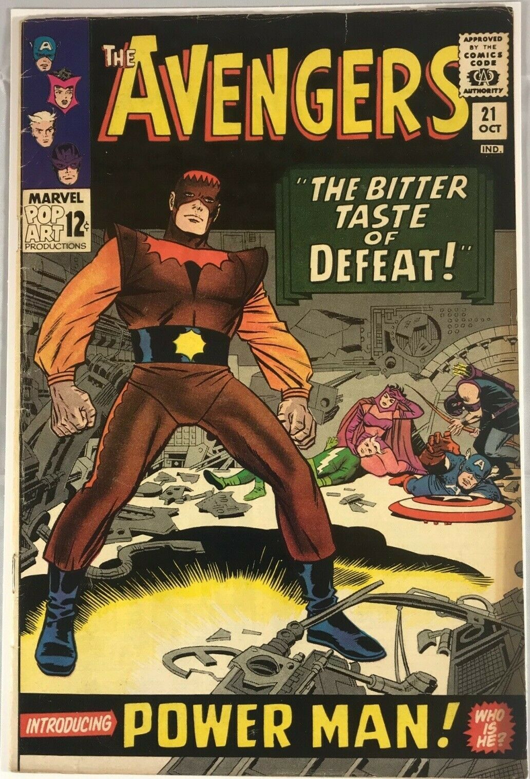 Avengers #21 (Marvel, October 1965) 1st Power Man (aka Atlas, Goliath ...