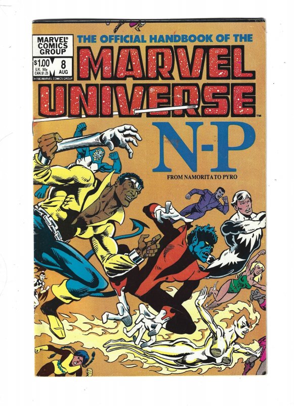 The Official Handbook of the Marvel Universe #3 through 11 (1983) rb1 ...