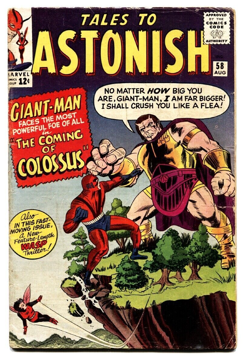 Tales to Astonish #58 Comic Book-Giant-Man/Wasp-Silver AGE Marvel ...