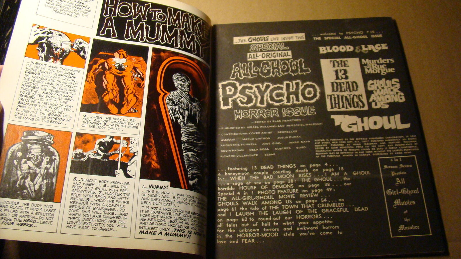 Psycho 15 *Nice Copy* Marcos ART Creepy Eerie Vampirella Famous ...