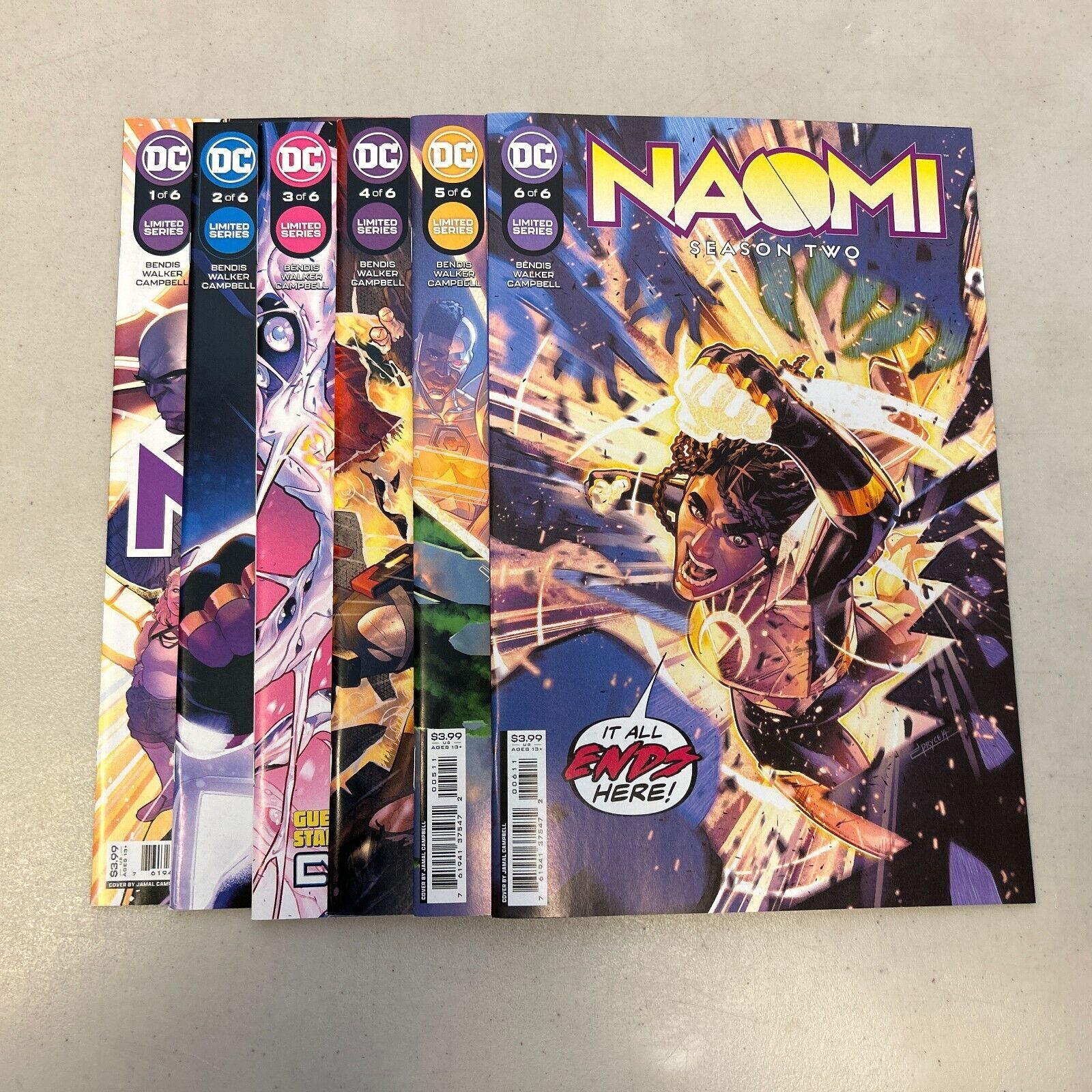 Naomi Season Two #1-6 Set (DC 2022) 1 2 3 4 5 6 Brian Michael Bendis (9 ...