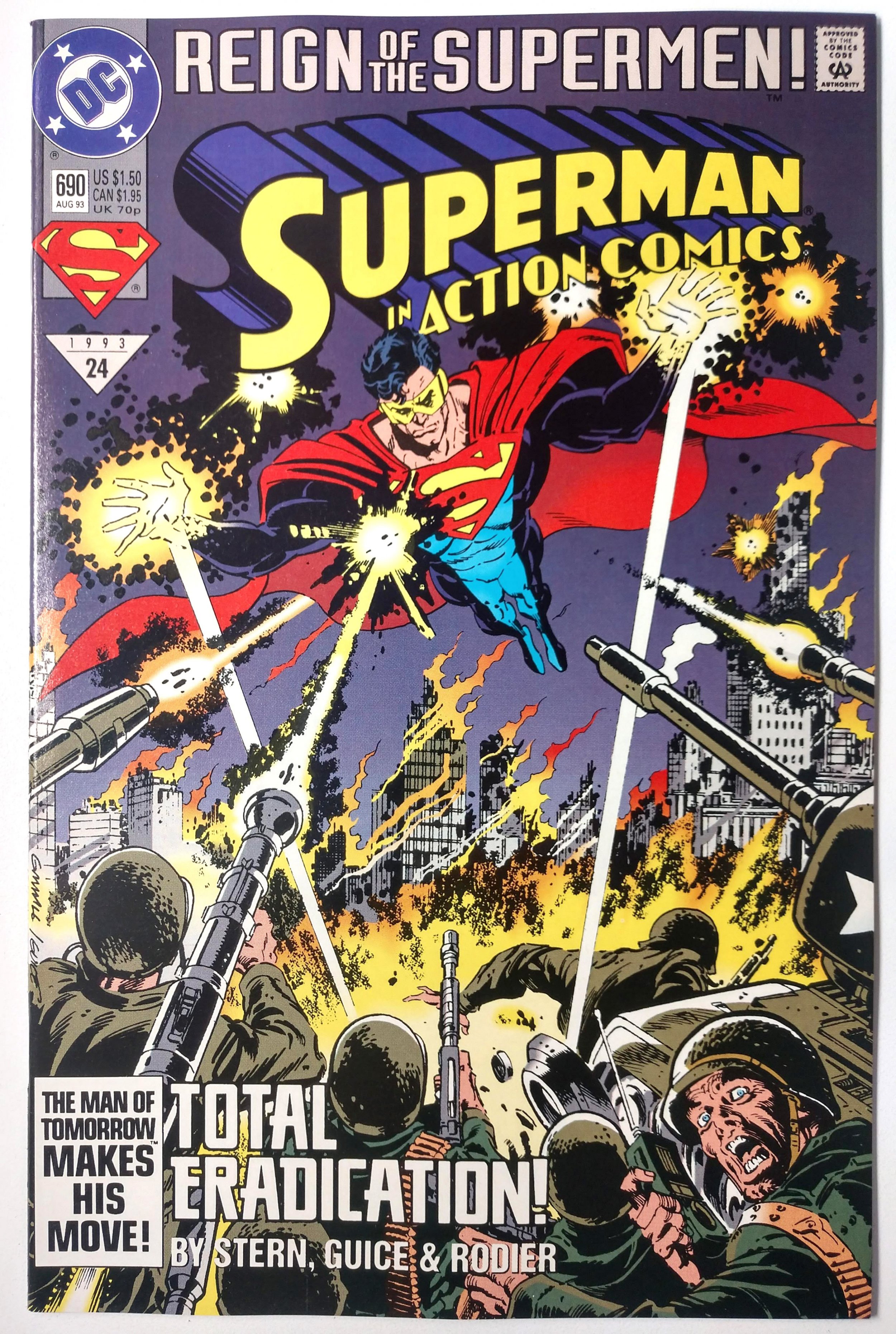 Action Comics #690 (9.2, 1993) The Last Son of Krypton becomes the ...