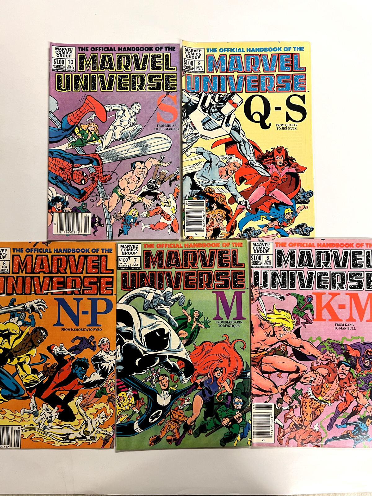 5 Marvel Universe Marvel Comic Books #1 2 3 4 5 Thor Iron Man Spiderman ...