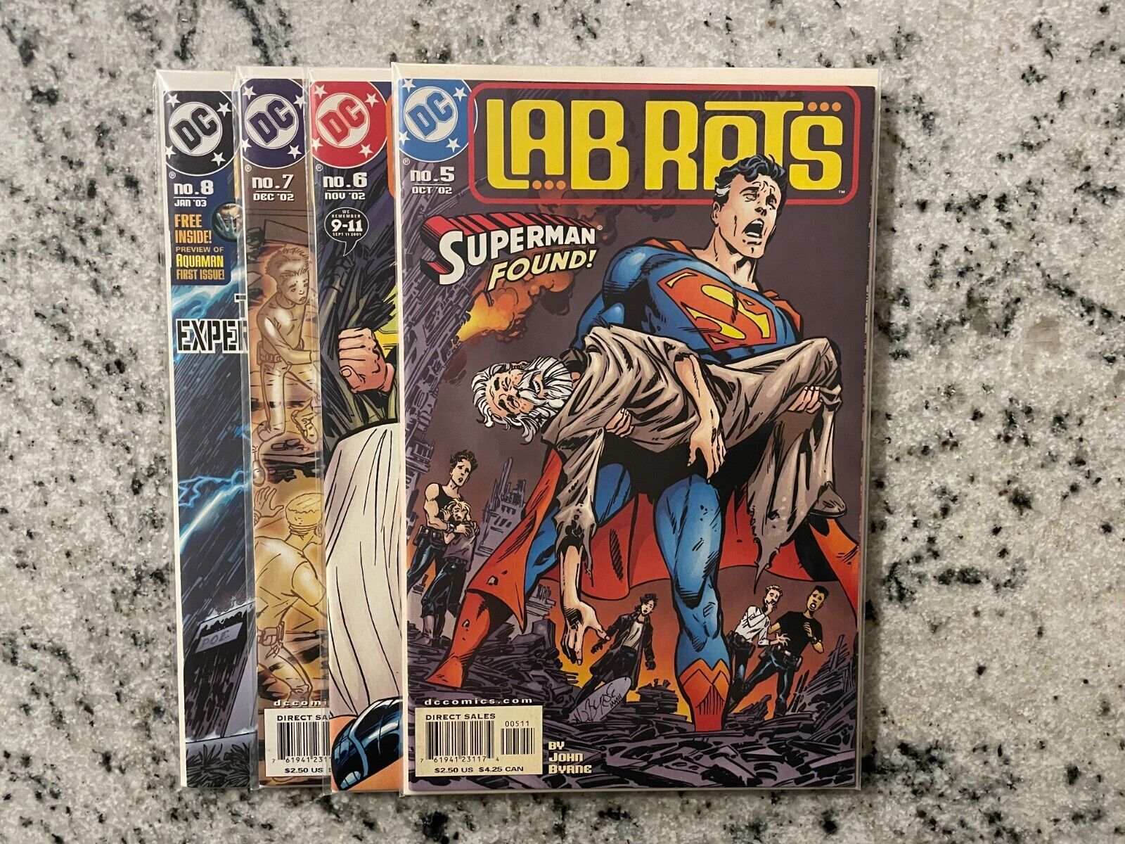 Lot Of 4 Lab Rats DC Comic Books # 5 6 7 8 NM Batman Superman Flash ...