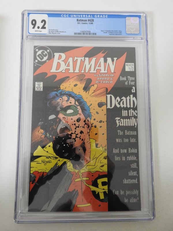 Batman #428 Direct Edition (1988) CGC 9.2! | Comic Books - Copper Age ...