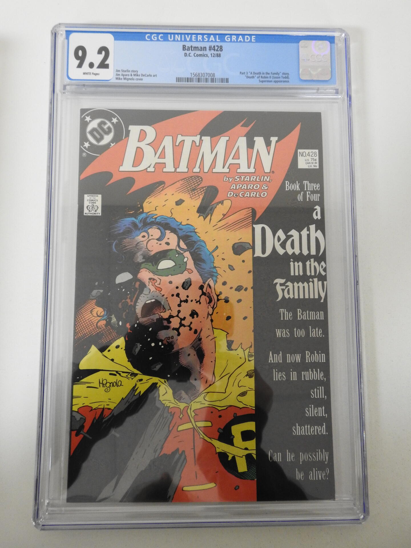 Batman #428 Direct Edition (1988) CGC 9.2! | Comic Books - Copper Age ...