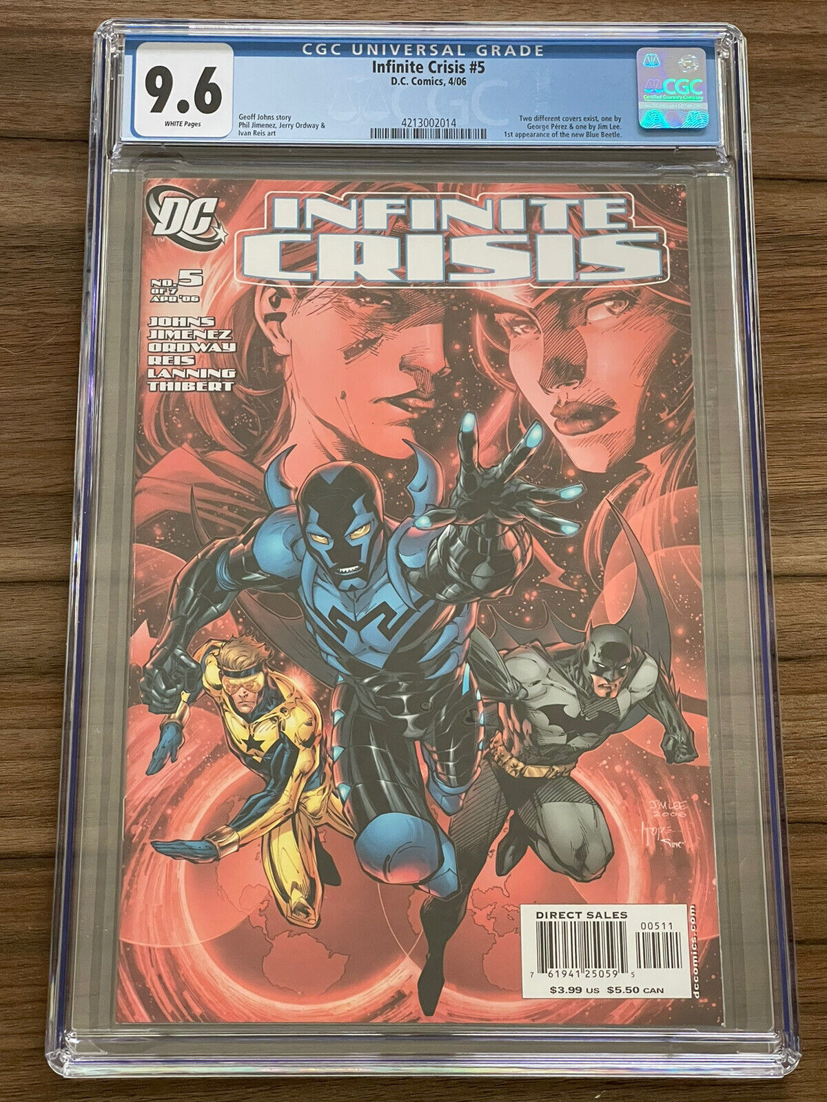 Infinite Crisis #5 CGC 9.6 1st Appearance Blue Beetle Jaime Reyes DCU ...