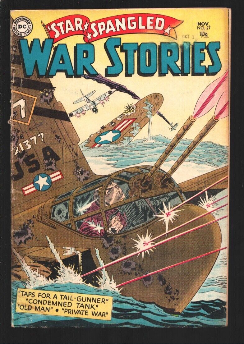 Star Spangles war stories #27-1954-DC-"Taps For a Tail-Gunner"-Russ ...