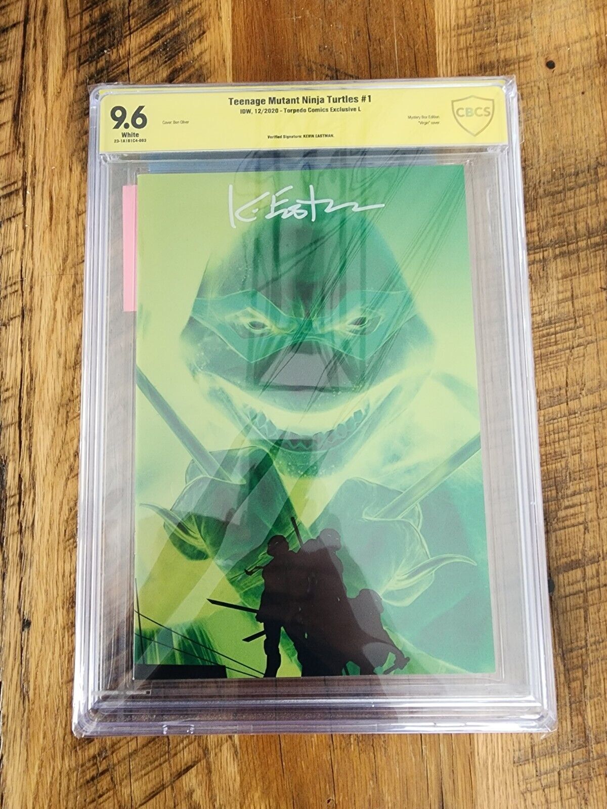 Teenage Mutant Ninja Turtles Oliver Negative Cvr #1 Signed Eastman CBCS ...