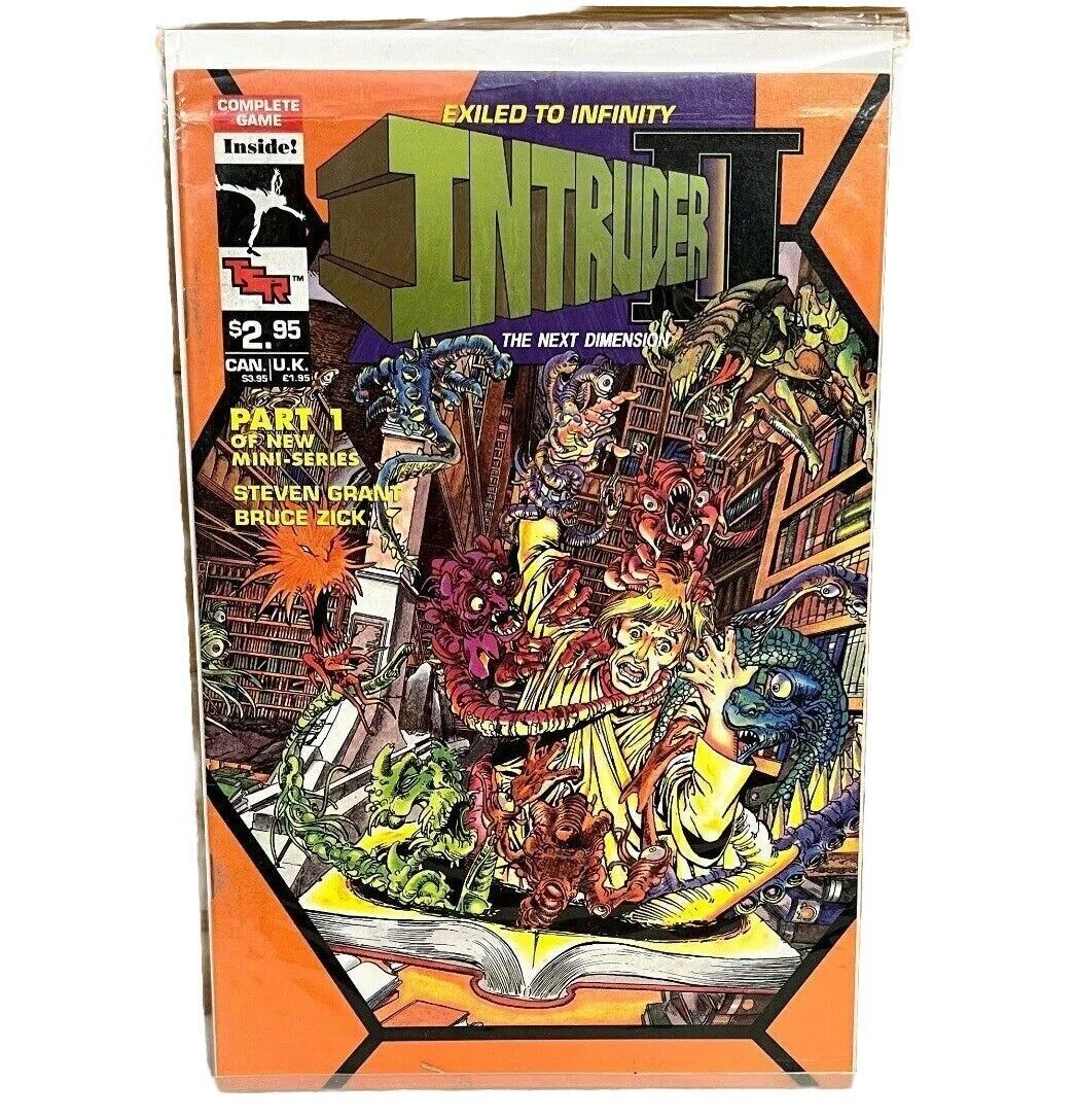 TSR Comics Intruder 2 #1 Complete Game Inside Vintage 1990 Dungeons ...