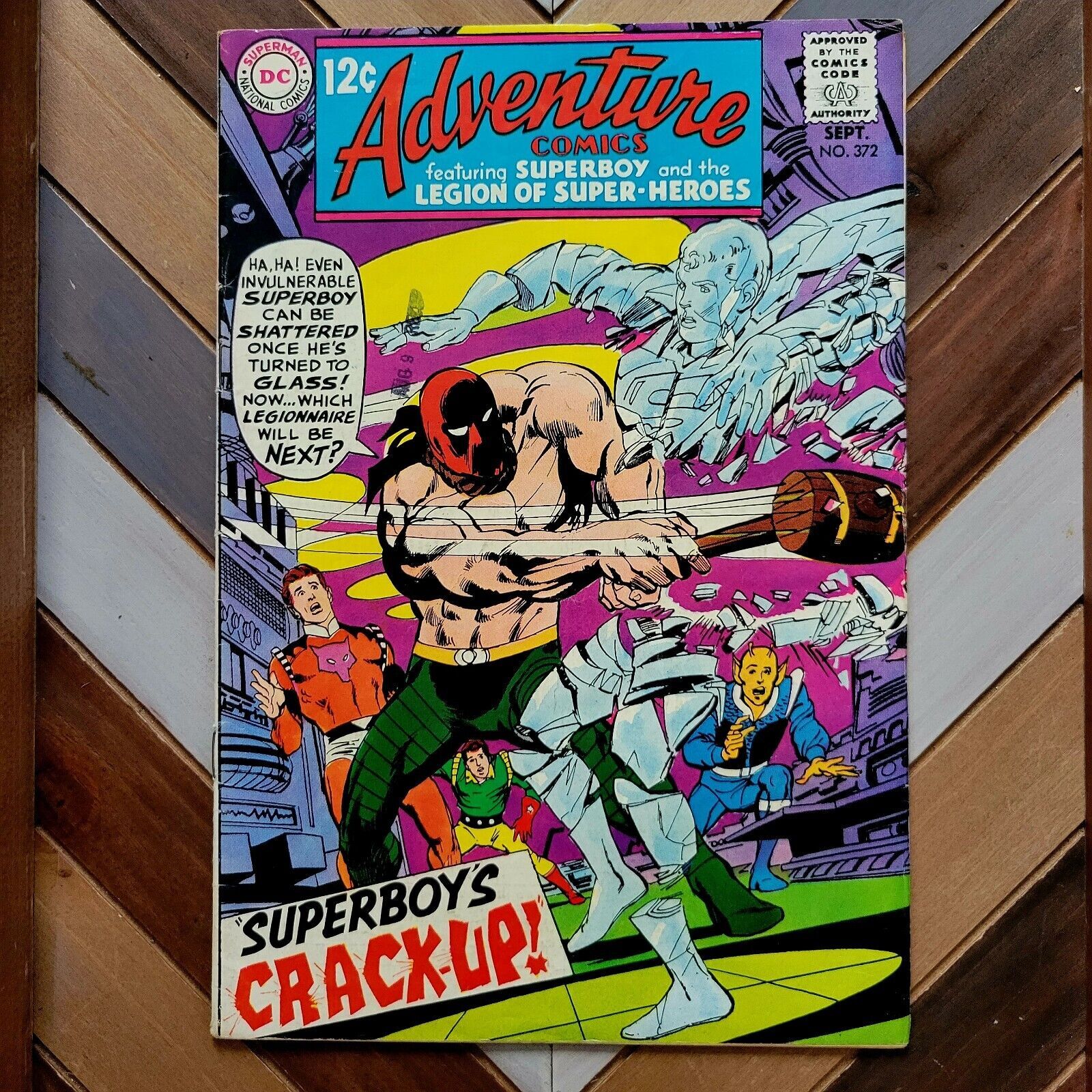 Adventure Comics #372 VG/FN DC 1968, CHEMICAL KING & TIMBER WOLF, Neal ...