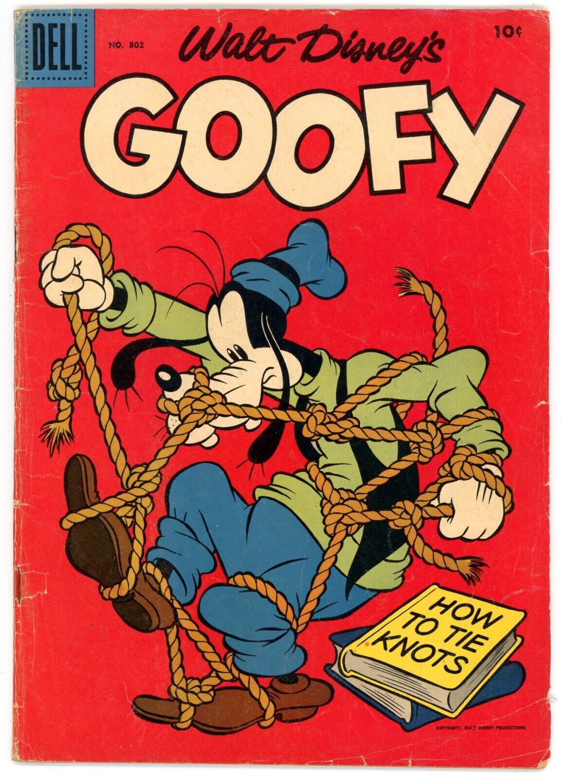 Walt Disney’s Goofy 802 VG 4.0 Silver Age Dell 1957 Mickey Mouse ...
