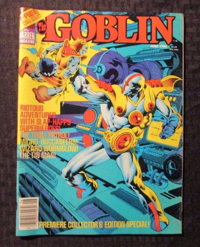 1982 GOBLIN Warren Magazine #1 VF- 7.5 w/ Comic Insert - Rudy Nebres ...