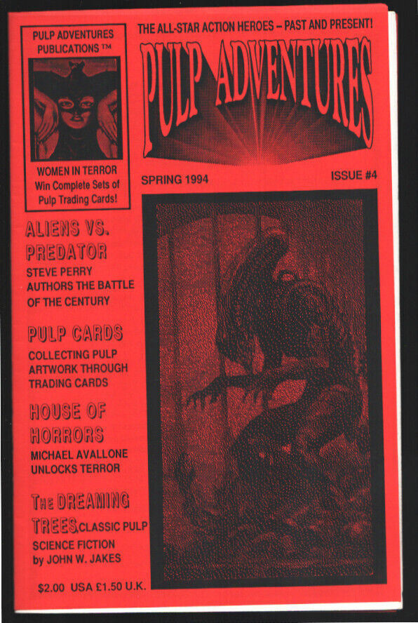 Pulp Adventures #4 Spring 1994-Alien vs Predator-Pulp trading cards ...