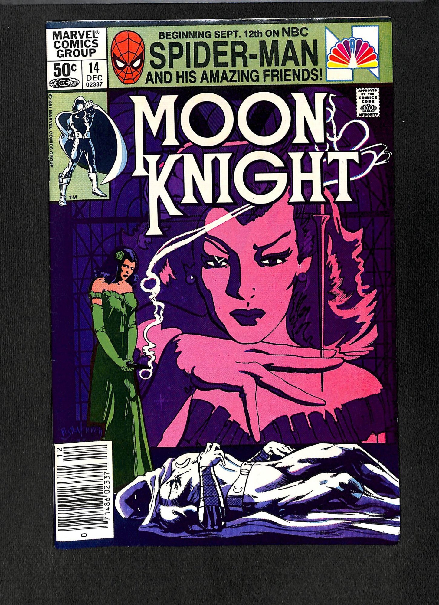 Moon Knight (1980) #14 Newsstand Variant 1st Stained Glass Scarlet ...