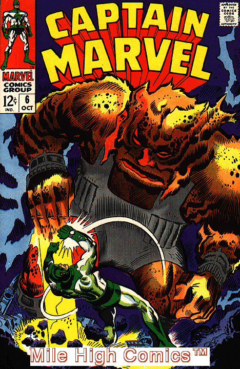 CAPTAIN MARVEL (1968 Series) (MARVEL) #6 Fair Comics Book | Comic Books ...