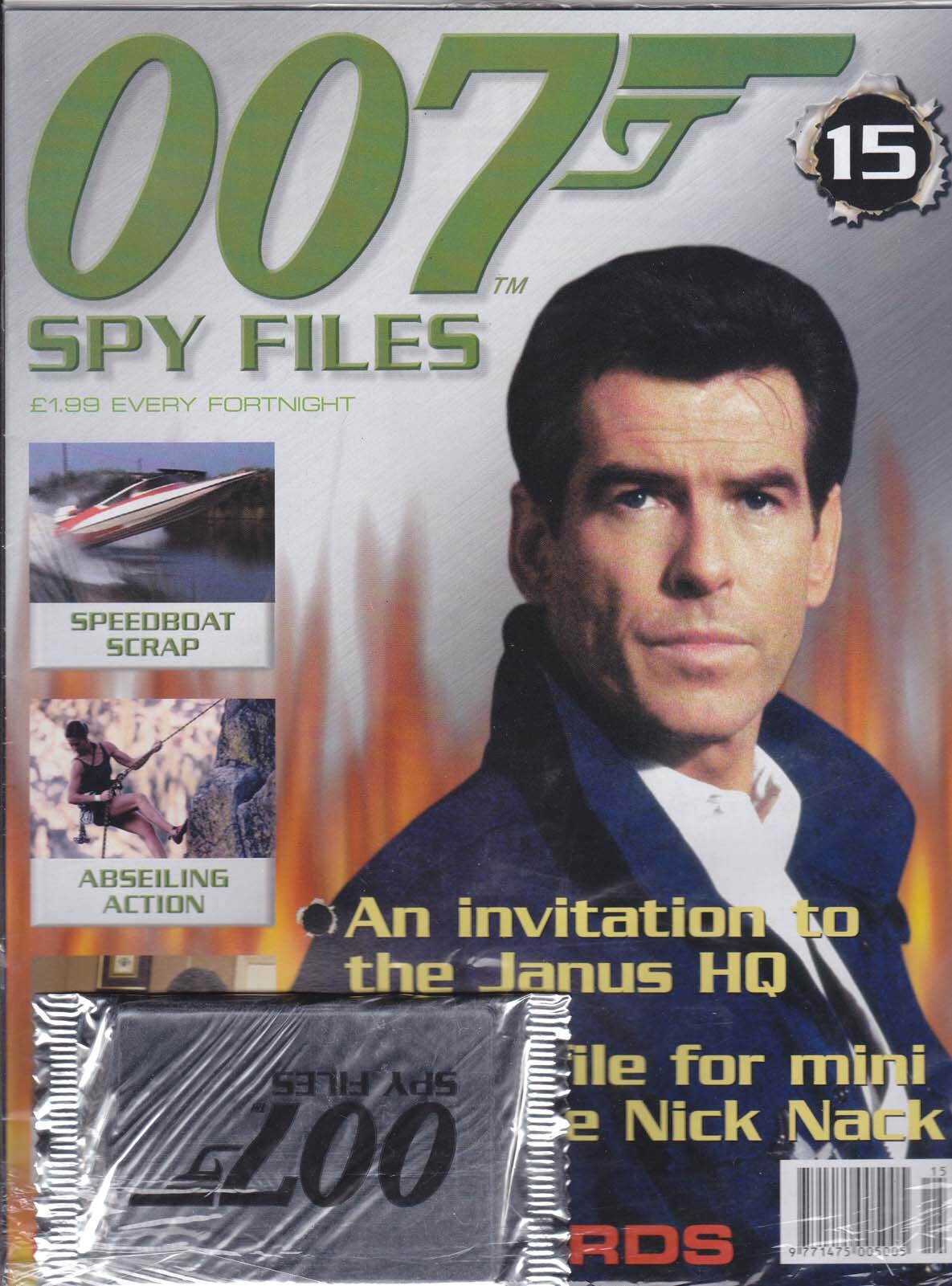 007 Spy Files #15 (with card) FN ; Fabbri | Pierce Brosnan James Bond ...