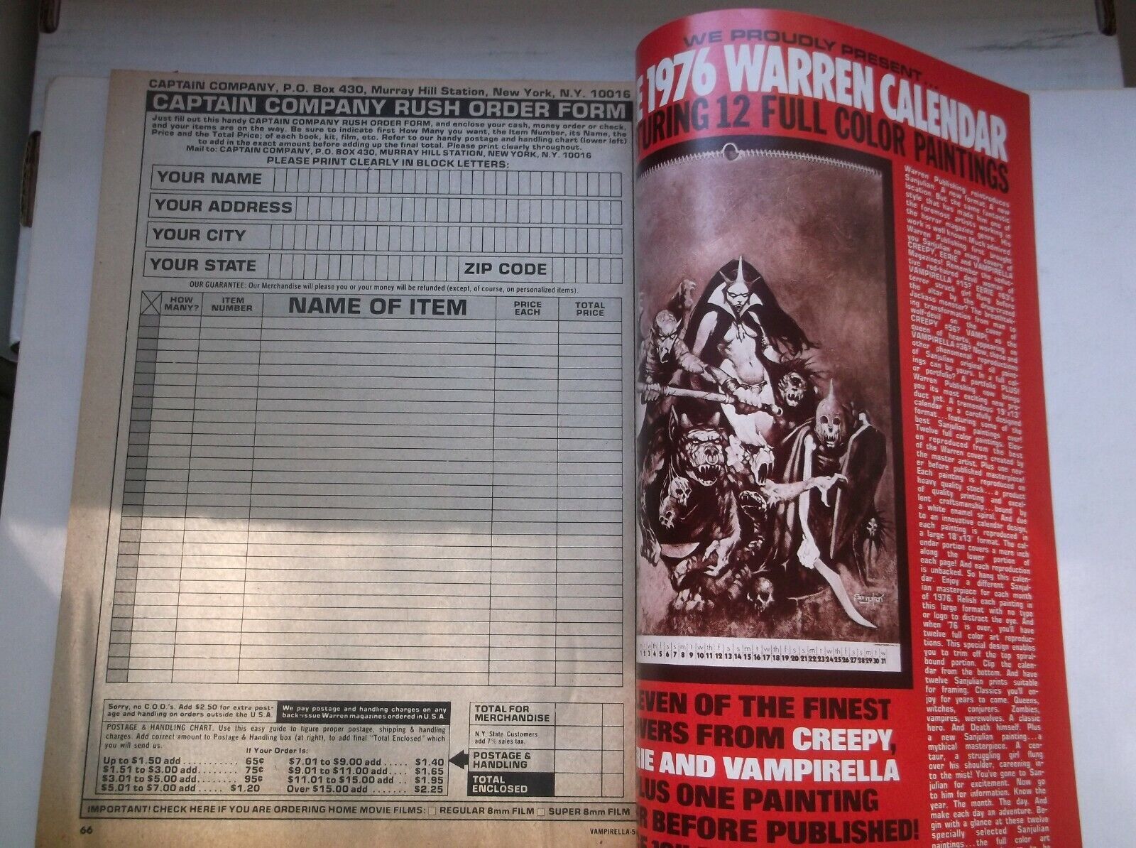 Warren: Vampirella #50, 50th Anniversary Special, Guest Stars Pantha ...