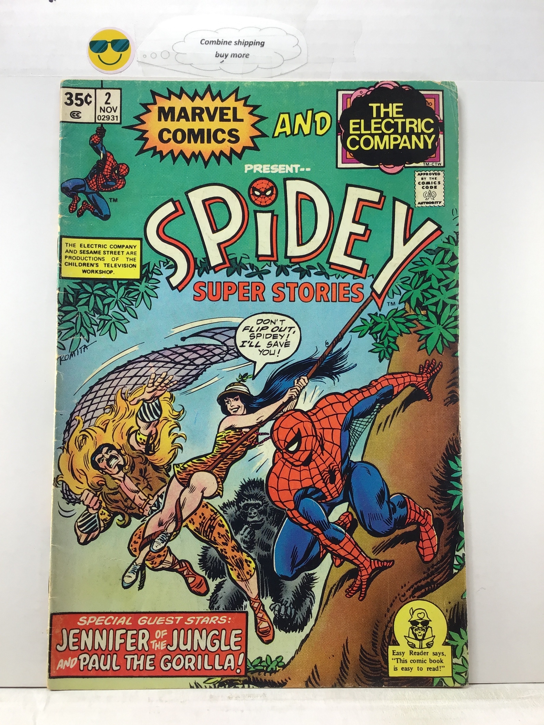 Spidey Super Stories #2 (1974) Kraven the Hunter Jenifer of the jungle ...