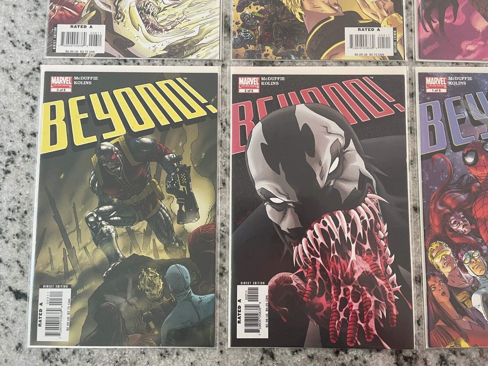 Beyond COMPLETE Marvel Comics LTD Series # 1 2 3 4 5 6 NM Venom Spider ...