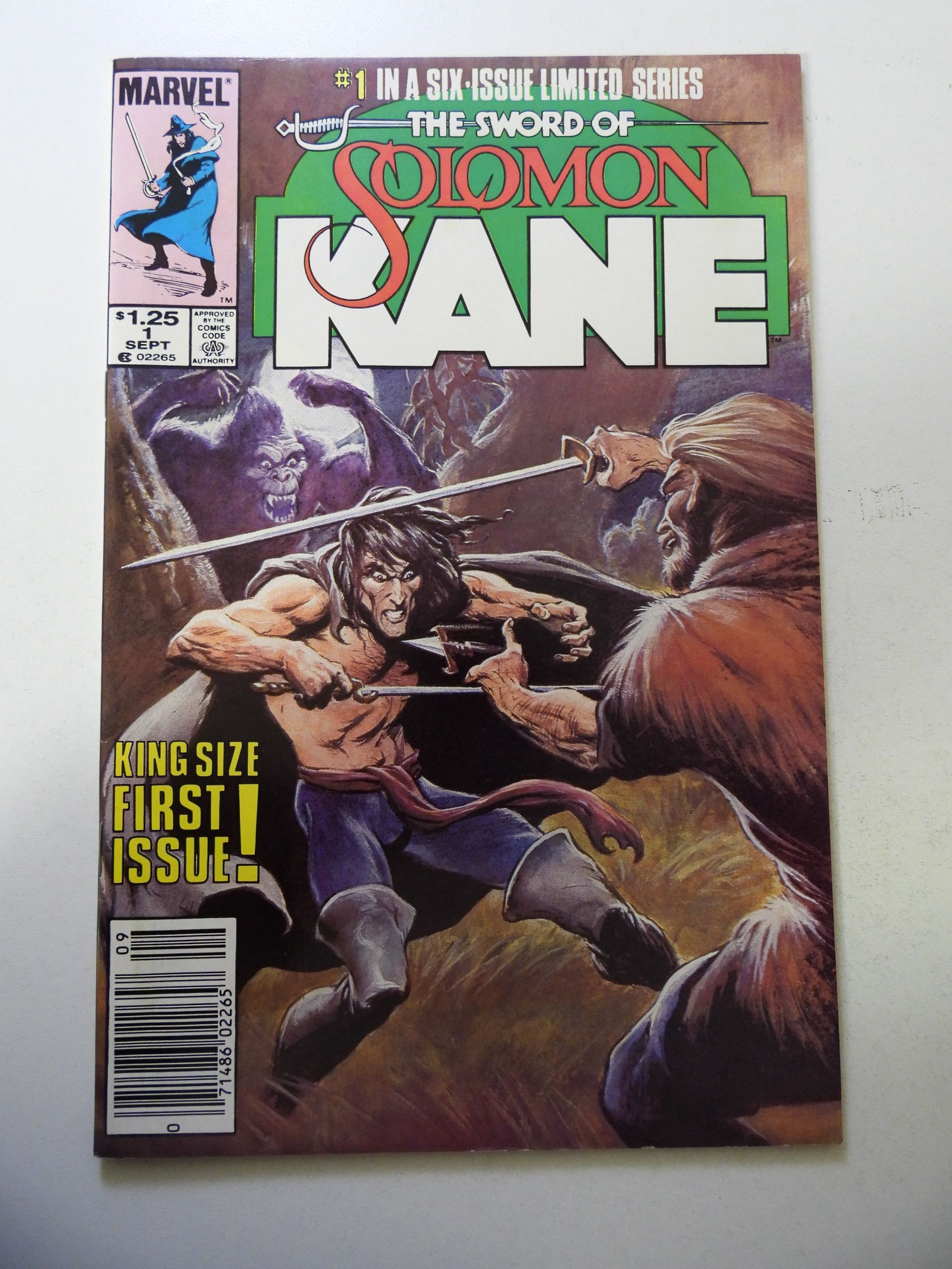 The Sword of Solomon Kane #1 (1985) VF- Condition | Comic Books ...