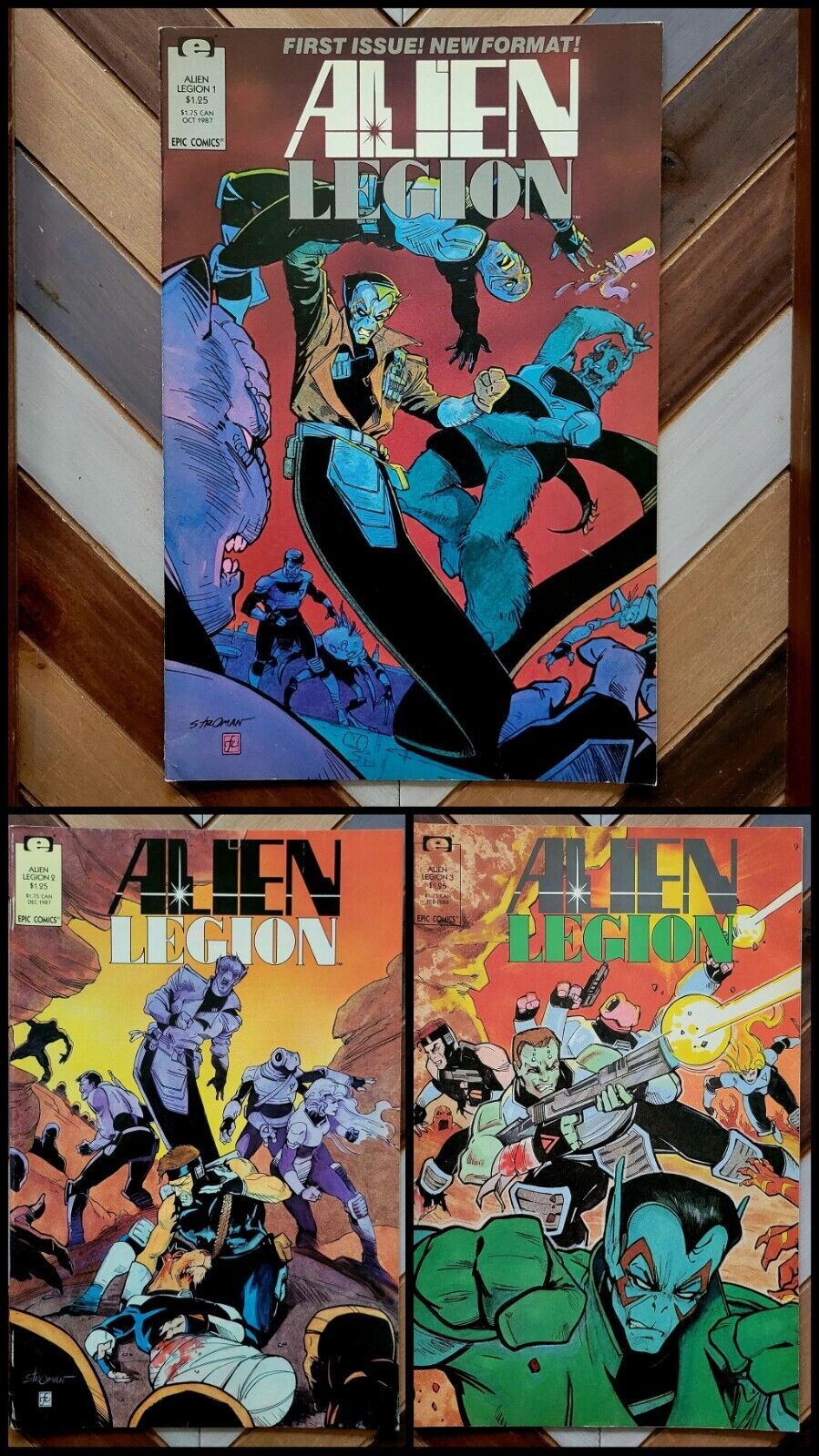 ALIEN LEGION Vol.2 #1-3 (Epic/Marvel 1987) Set of 3, Premiere issues in ...
