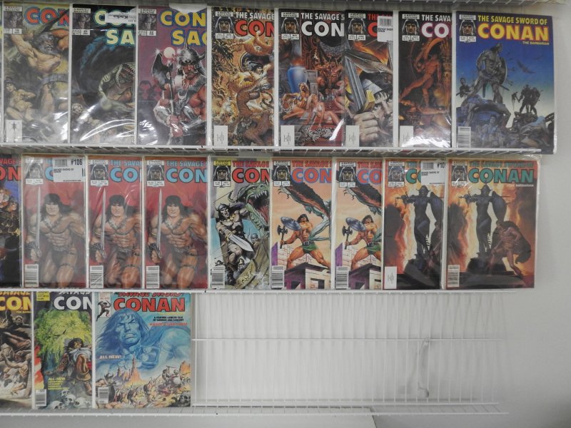 Huge Lot 89 All Conan Magazines!!! Savage Sword & Saga!!! Avg VF ...