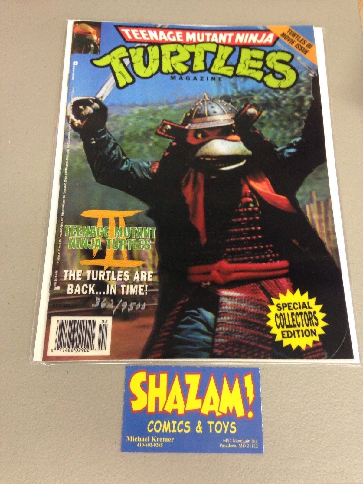 Teenage Mutant Ninja Turtles Magazine 3D signed by Eastman | Comic ...