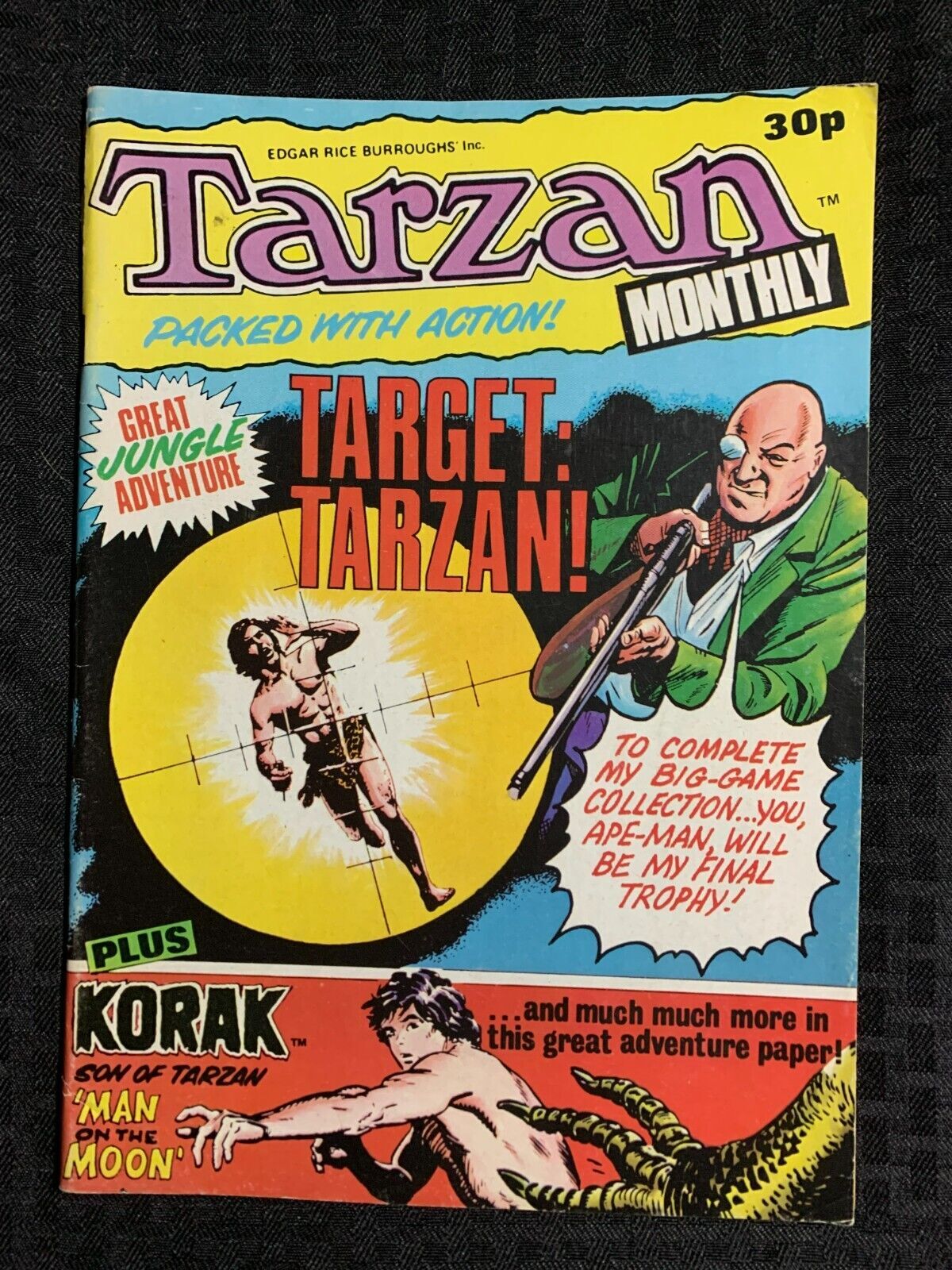 1977 TARZAN MONTHLY UK Magazine #2 VG- 3.5 My Final Trophy / Korak Son ...