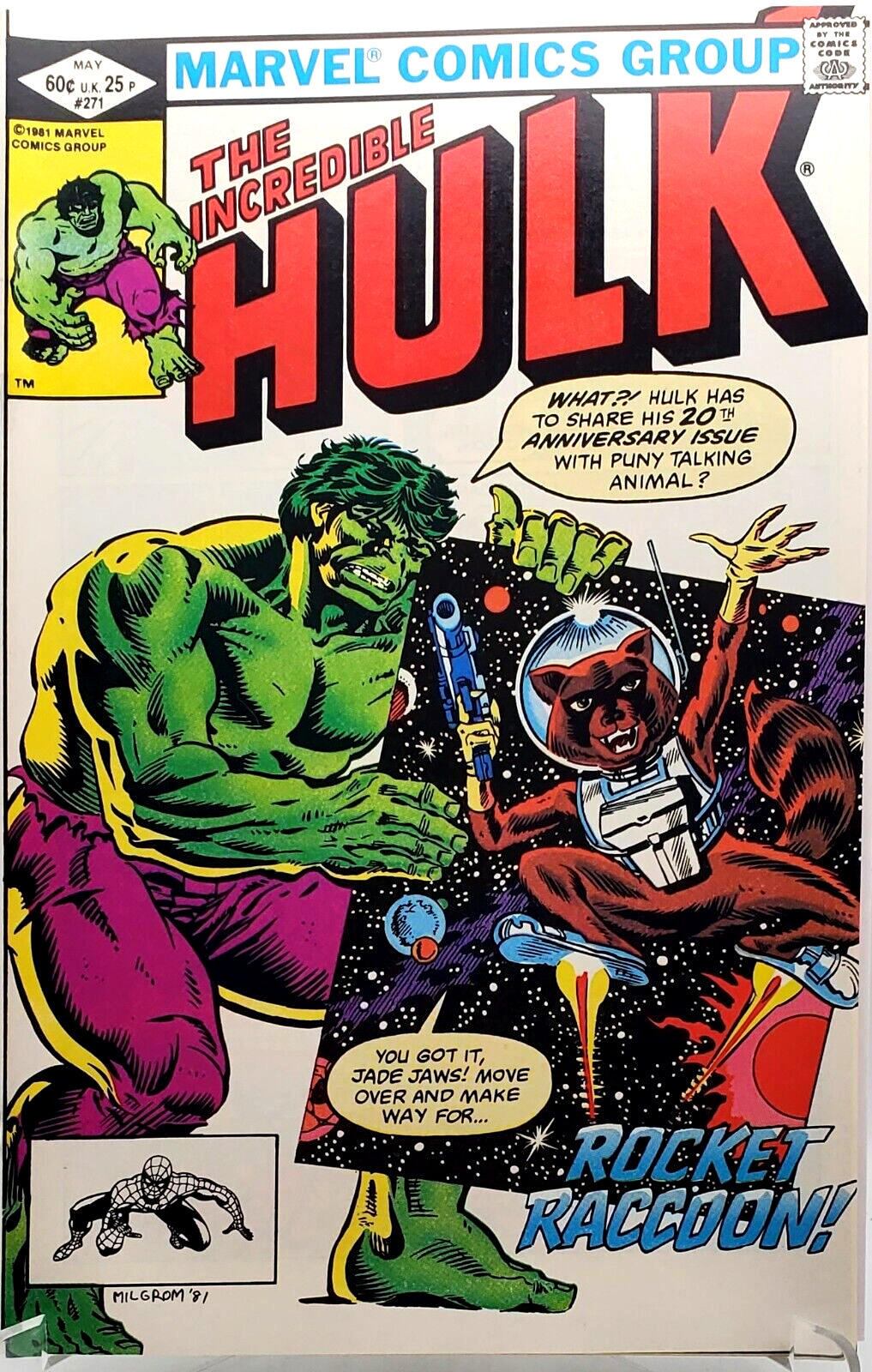 Incredible Hulk #271, 1st Appearance of Rocket Raccoon and Lyllla (1982 ...