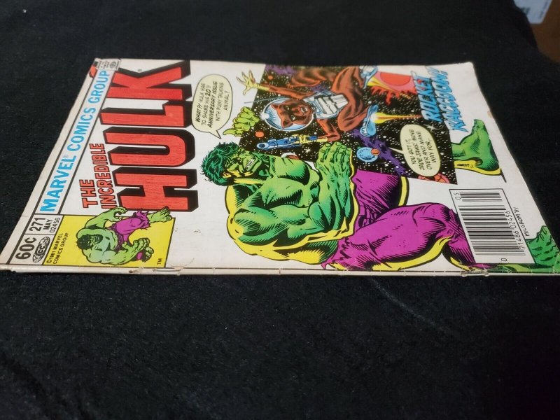 Incredible Hulk #271 Newsstand 1st Appearance Rocket Racoon 1982 Marvel ...