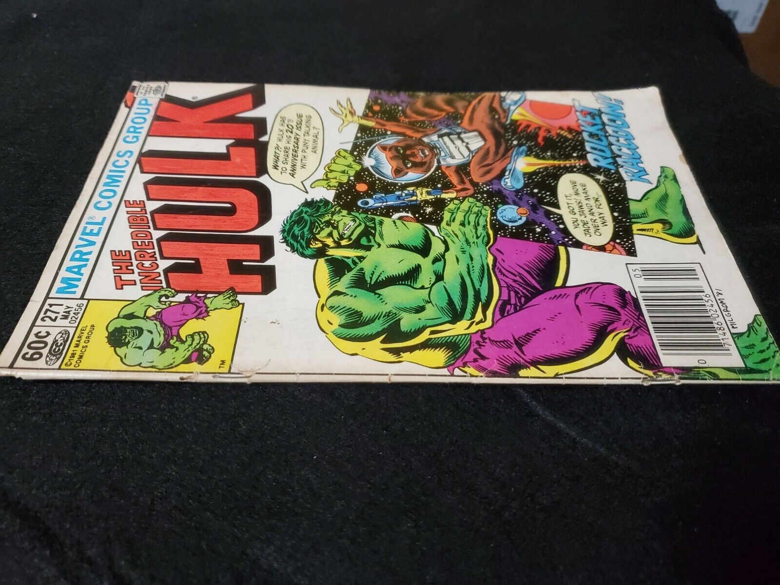 Incredible Hulk #271 Newsstand 1st Appearance Rocket Racoon 1982 Marvel ...