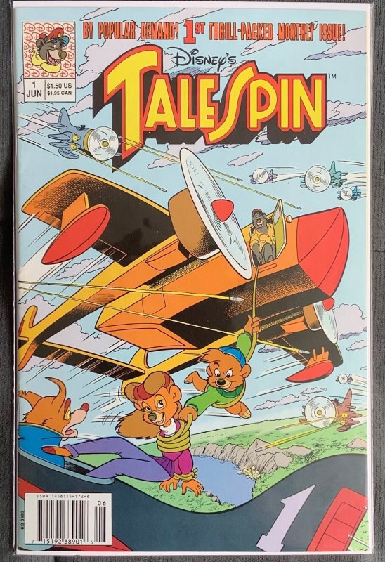 Disney's Tale Spin #1 Newsstand Edition (1991, Walt Disney) NM- | Comic ...