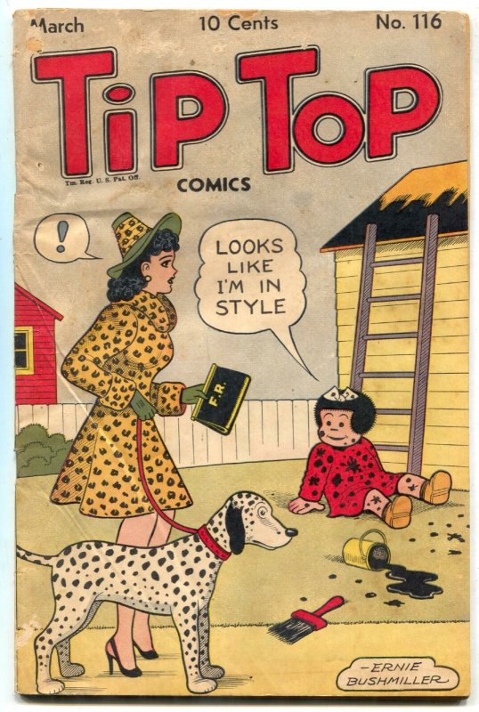 Tip Top #116 1946- Dalmation cover- Fritzi Ritz G+ / HipComic