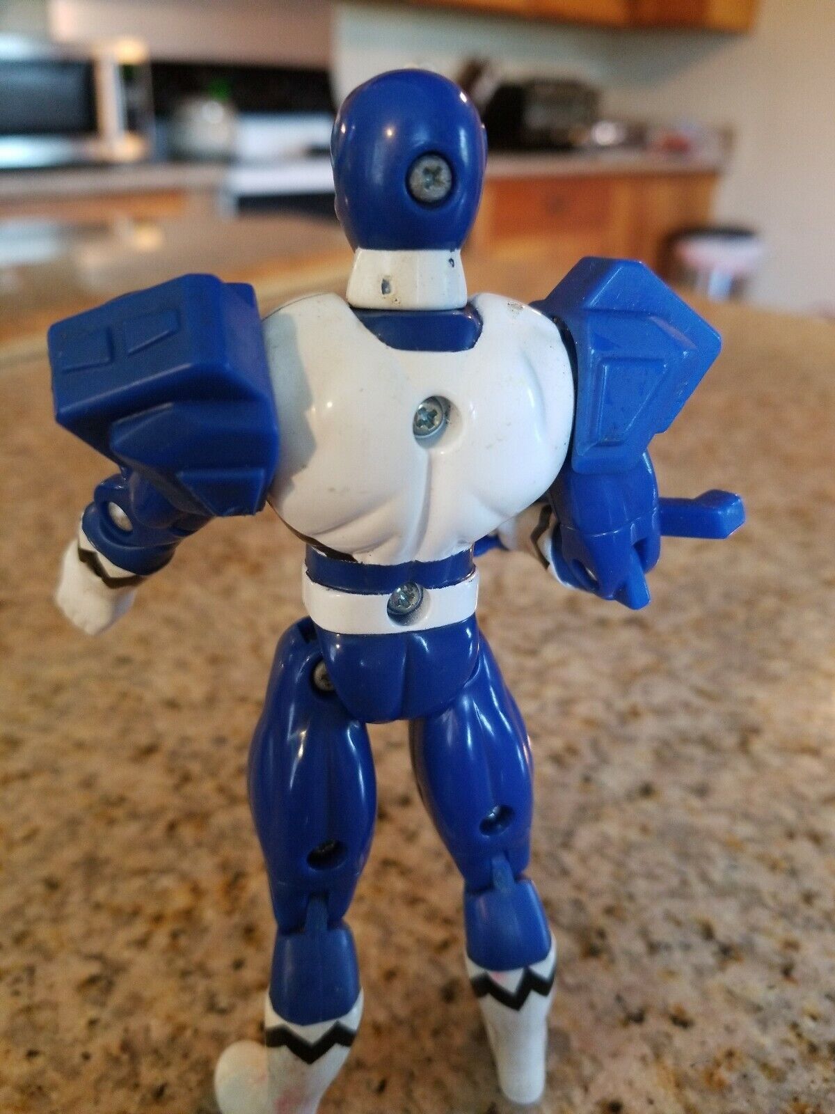 MMPR Power Ranger Blue Ranger 5.5in Action Figure 1999 Bandai Used ...