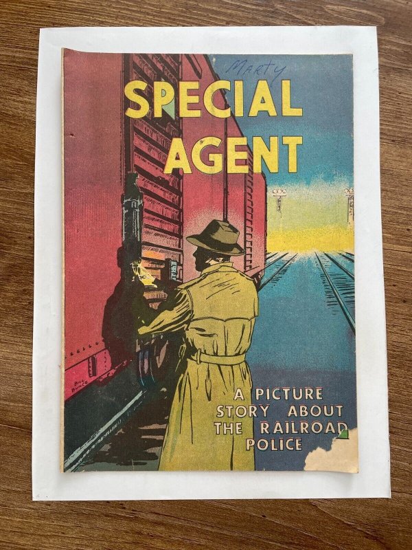 Special Agent Comic Book Picture Story About The Railroad Police VG- 14 ...