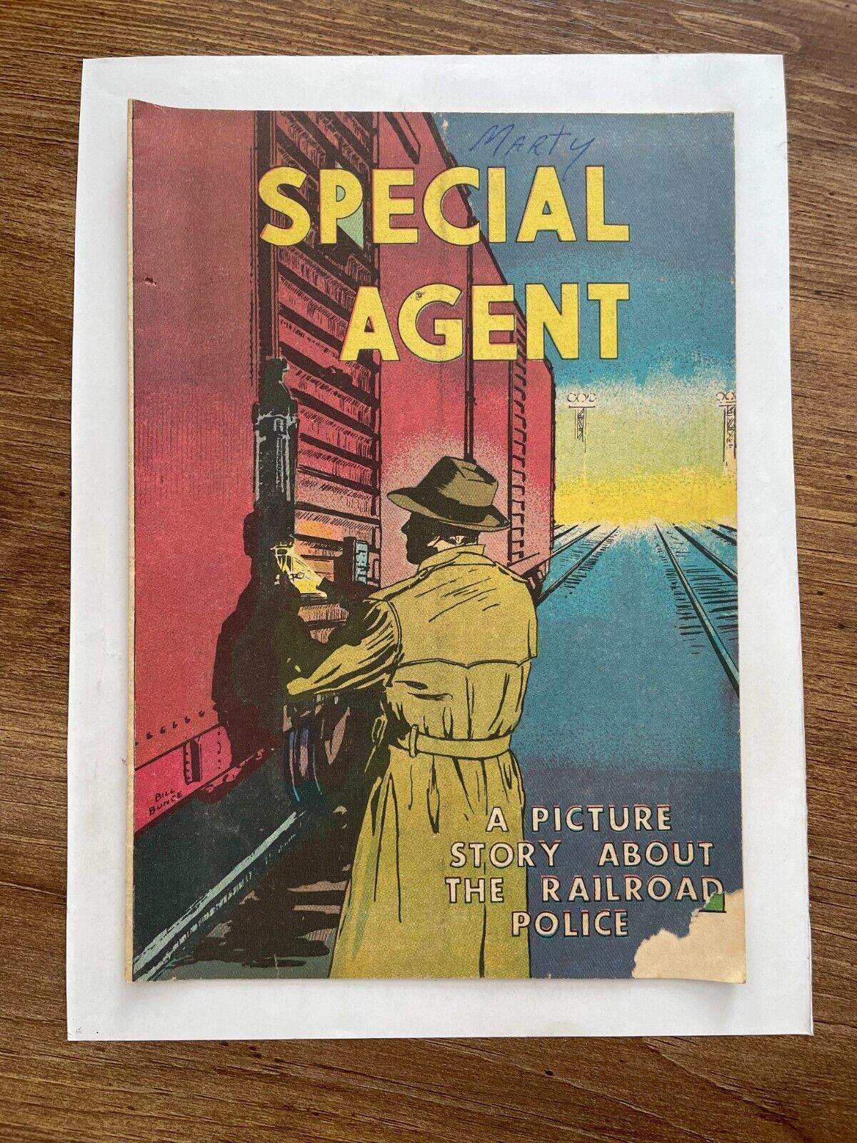 Special Agent Comic Book Picture Story About The Railroad Police VG- 14 ...