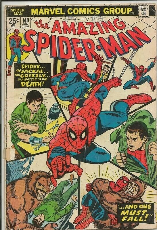 Amazing Spider-Man #140 ORIGINAL Vintage 1975 Marvel Comics 1st Gloria ...