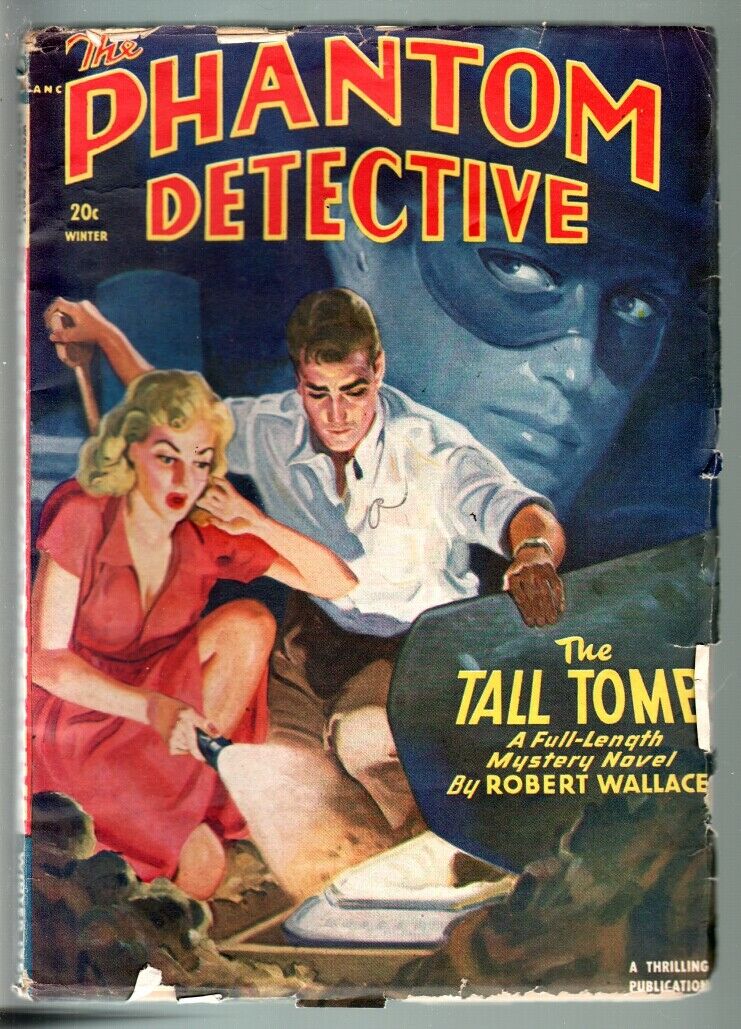 PHANTOM DETECTIVE 1950 WINTER-good girl art-grave robbing!-THRILLING-VG ...