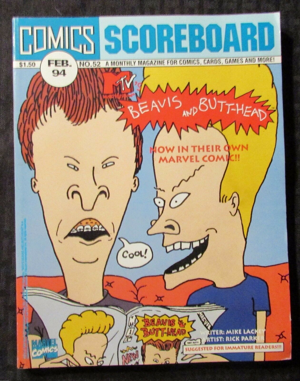 1994 COMICS SCOREBOARD Magazine #52 FN+ 6.5 Beavis & Butt-Head | Comic ...