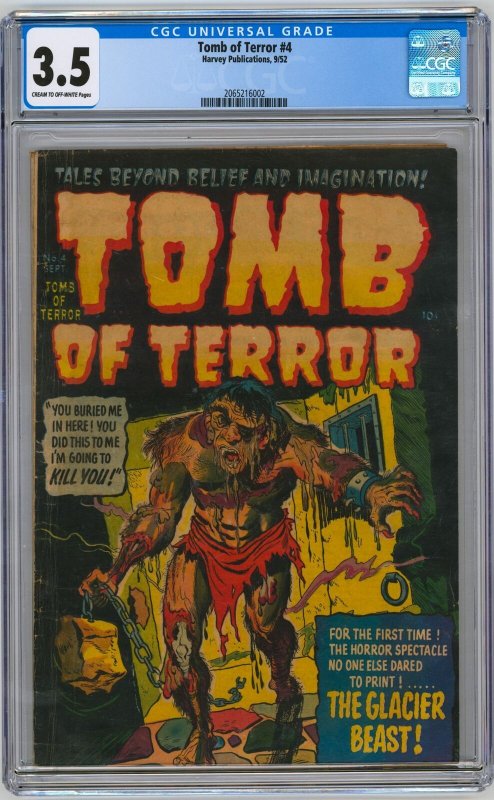 Tomb of Terror #4 - CGC (Blue Label) | Comic Books - Modern Age, Harvey ...