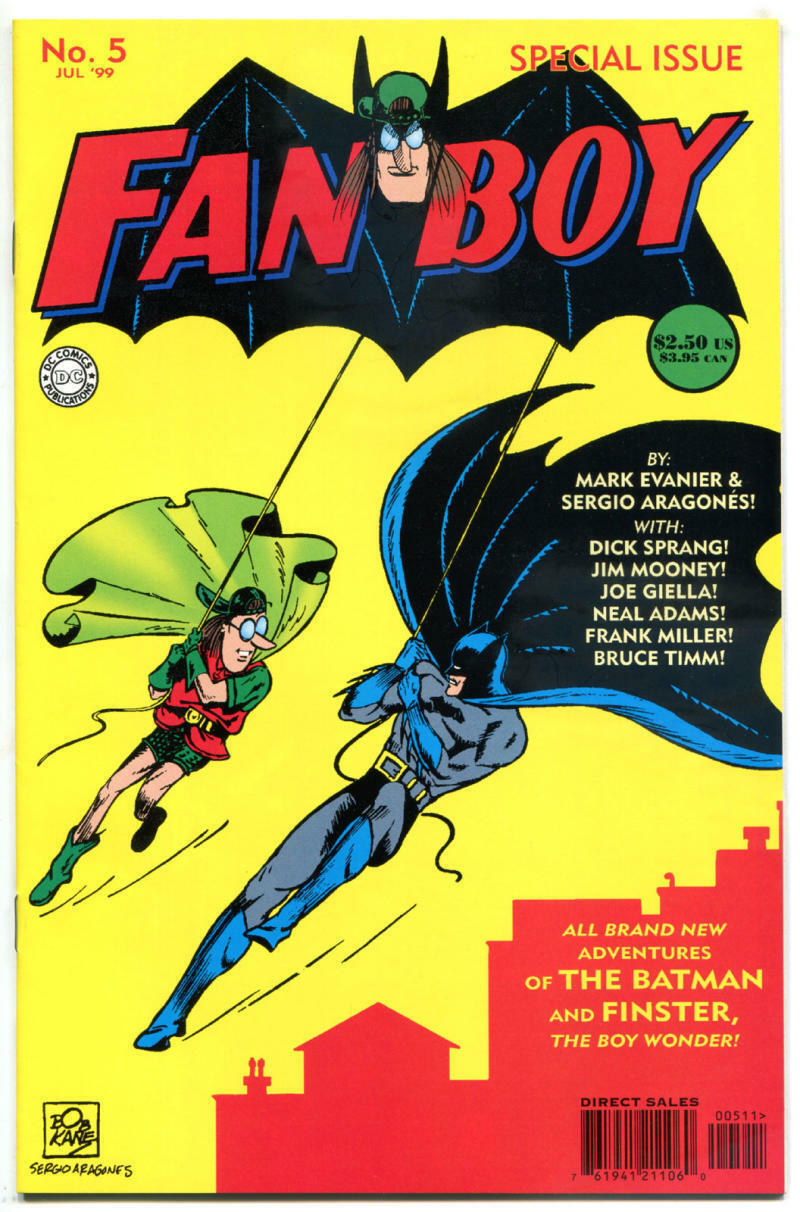 FANBOY #5, NM-, Sergio Aragones, 1999, Batman,Bob Kane, Neal Adams ...