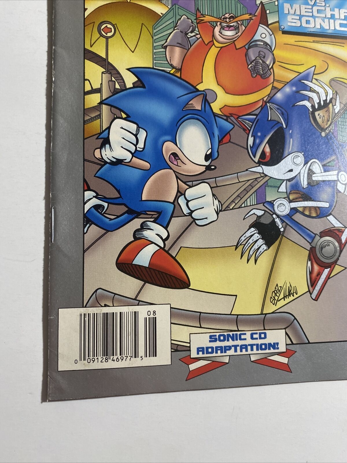 SONIC THE HEDGEHOG #25 NEWSSTAND Variant 1ST METAL SONIC Archie Comics ...