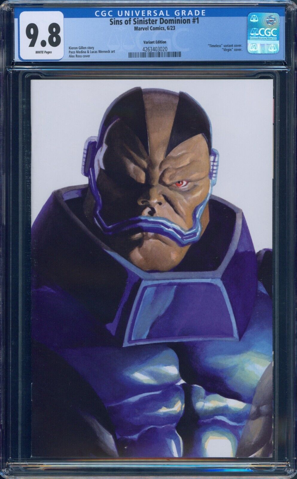 Sins of Sinister Dominion #1 CGC 9.8 Alex Ross Timeless Apocalypse ...