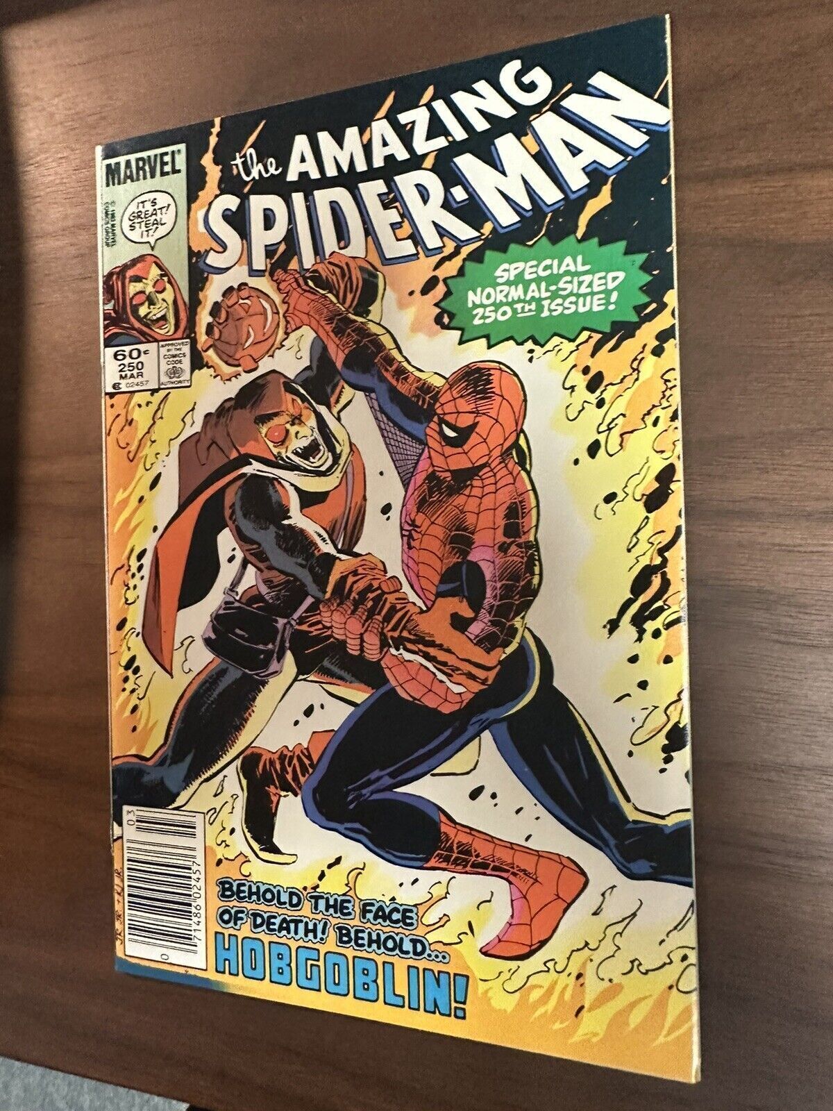 AMAZING SPIDER-MAN #250 VF+ “Confessions!" Part 2. Newsstand(Marvel ...
