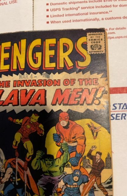 The Avengers #5 (1964) Invasion of the Lava men there's tanning tight ...