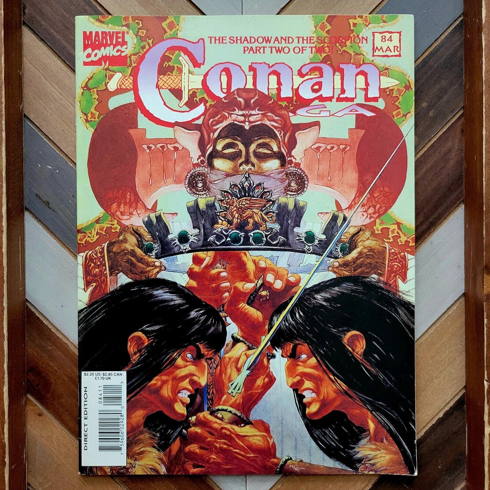 CONAN SAGA #83 & 84 (Marvel 1994) "Shadow Of The Scorpion" Kaluta Art ...