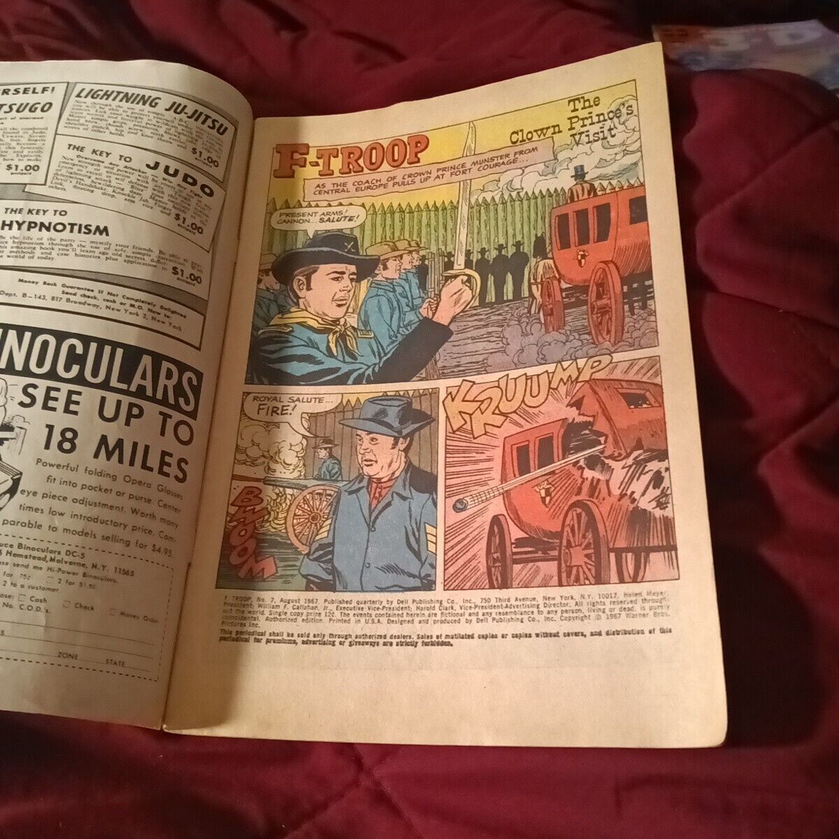 F-TROOP #7 Dell Rare Last Comic 1967 Silver Age Photo Cover Ken Berry ...