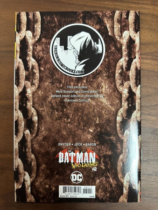 Batman Who Laughs #2 Signed By Mico Suayan W COA Unknown comics Virgin ...