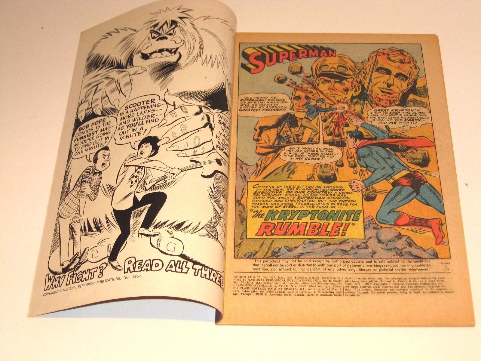 Action Comics #357 (DC Comics) - 6.5 Fine+ Condition Uncertified ...